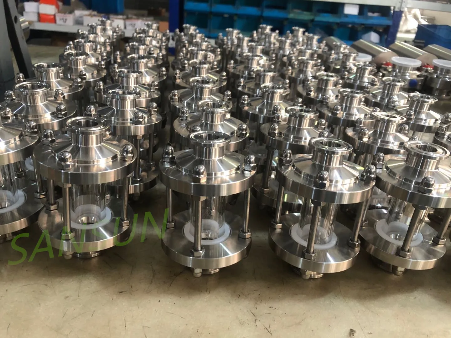 Sanitary Straight Tubular Sight Glass Tri Clamp with Stainless Steel ...