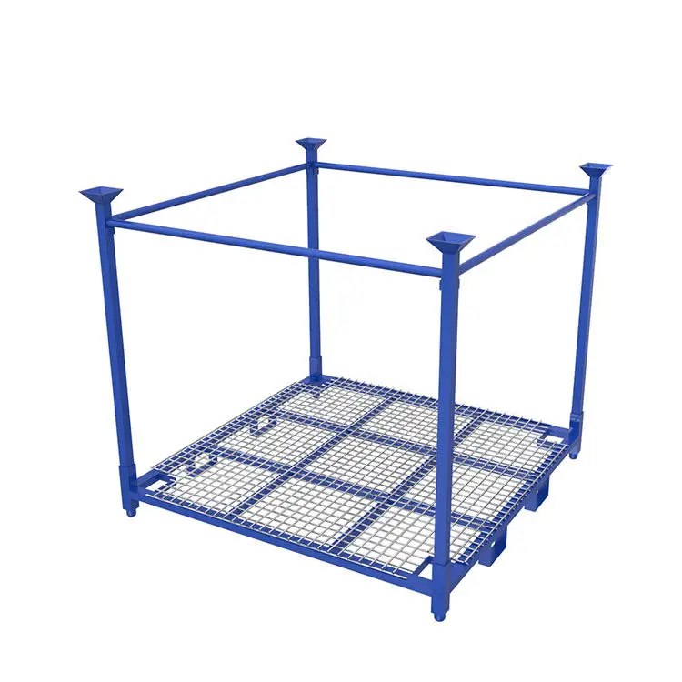 Heavy Duty Stacking Pallet Rack Metal Folding Stacking Racks Commercial ...