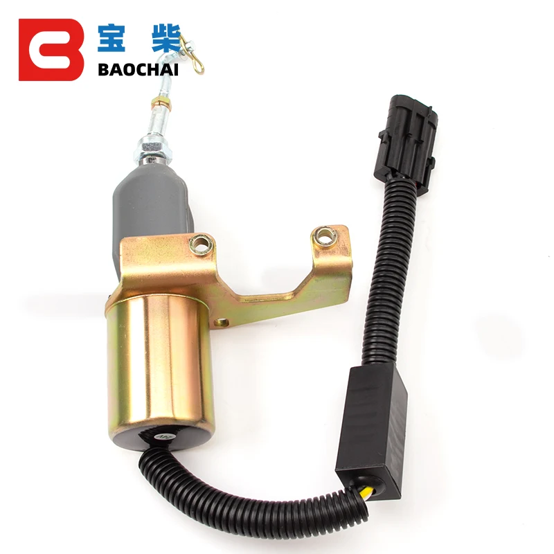 Fuel Cut off Solenoid 6CT Stop Solenoid Switches 24v Fuel Shut off ...