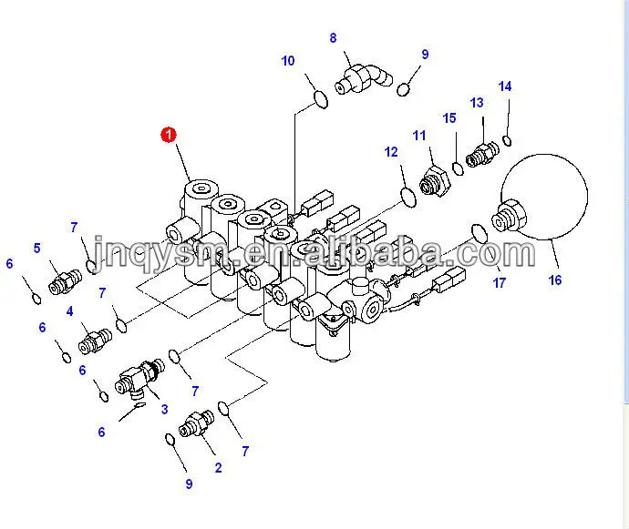 PC200-8 Excavator Solenoid Valve Assy 20Y-60-41611 - High Quality