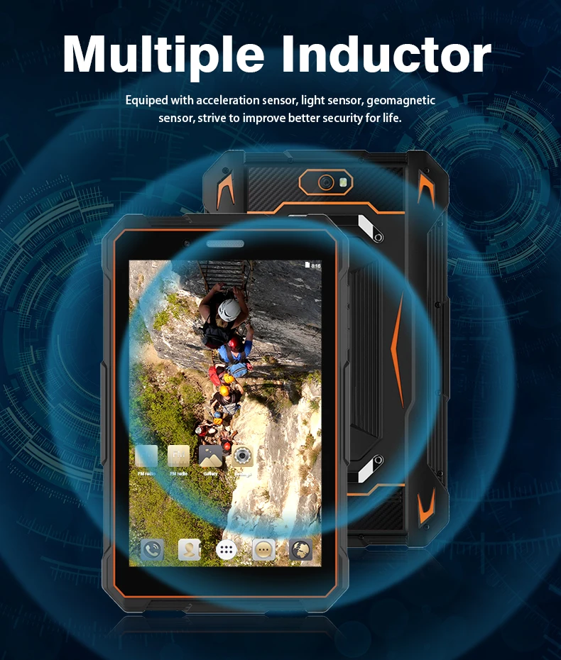 Rugged Industrial Tablet PC MTK8768 IP68 Waterproof Stock 8 Inch Google ...