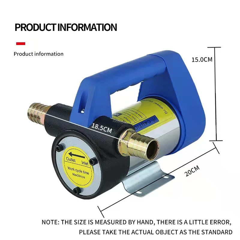 Normas Portable Refueling Bomba DC 12V 24V Motor AC 220V 175W 260W