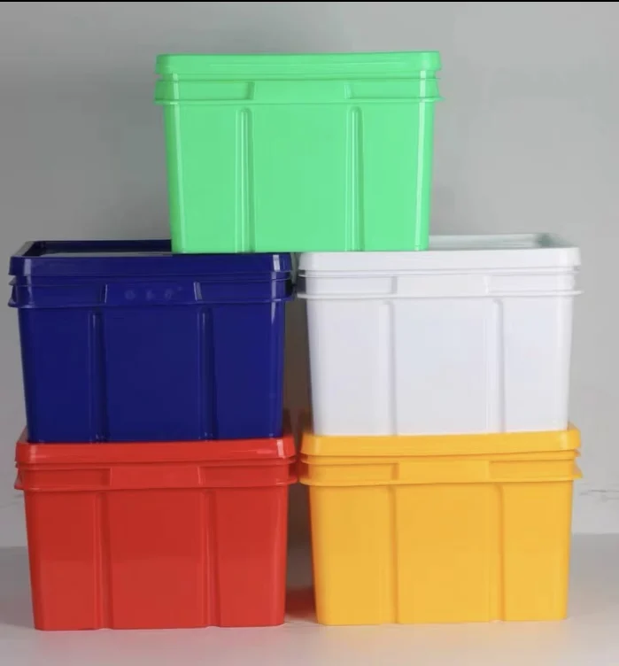 Plastic Square Box 15 Liters-25 Liters-30 Liters With Lid Turnover Box Tool Box - Buy Rotomolded ...