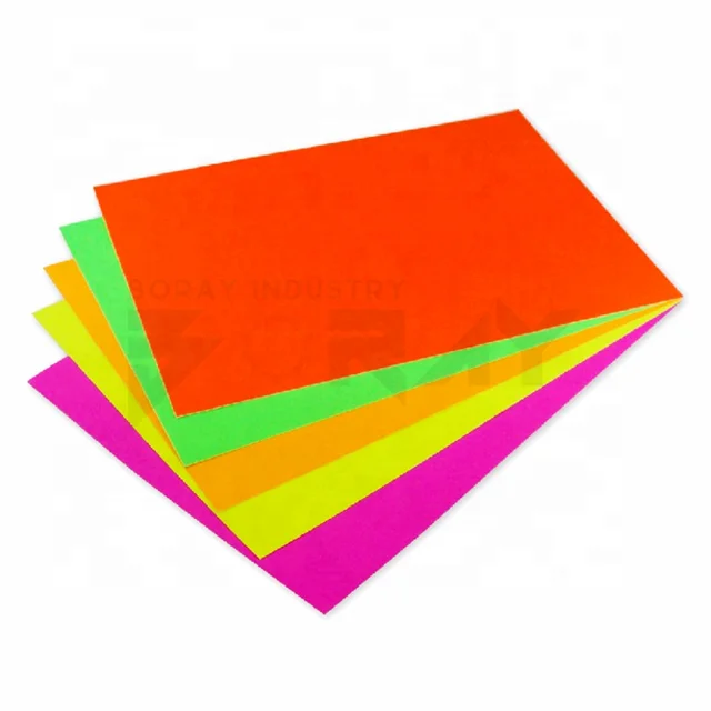 A4 Fluorescent Color Paper/neon Paper For Printing And Handcraft - Buy ...