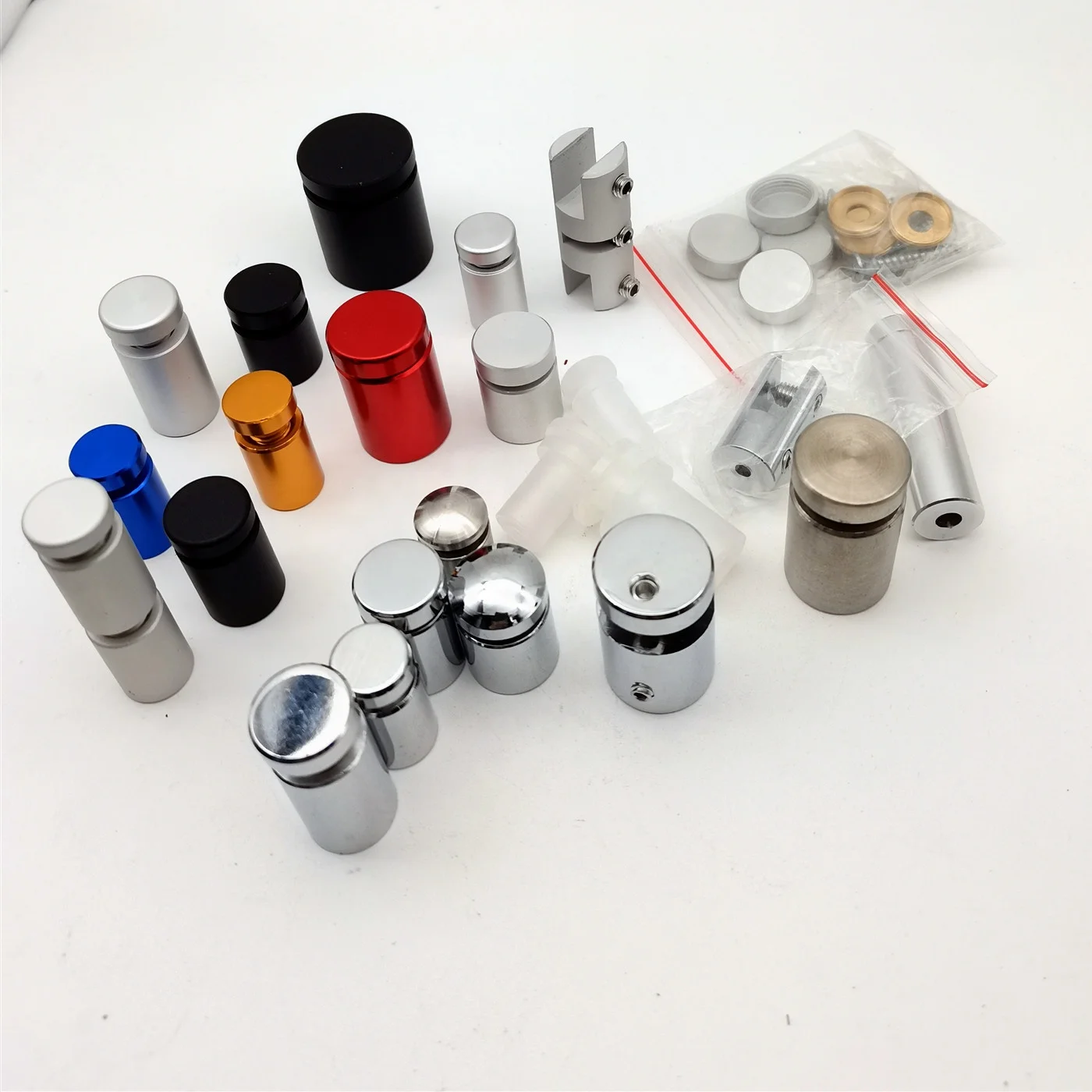 Chromed Plated Aluminum 19*25 Sign Standoff Acrylic Fastener Holder ...