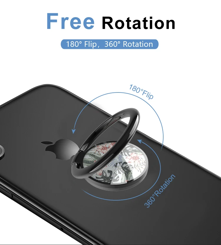 Collapsible 3m Sticker 360 Degree Rotating Stand Custom Phone Ring ...
