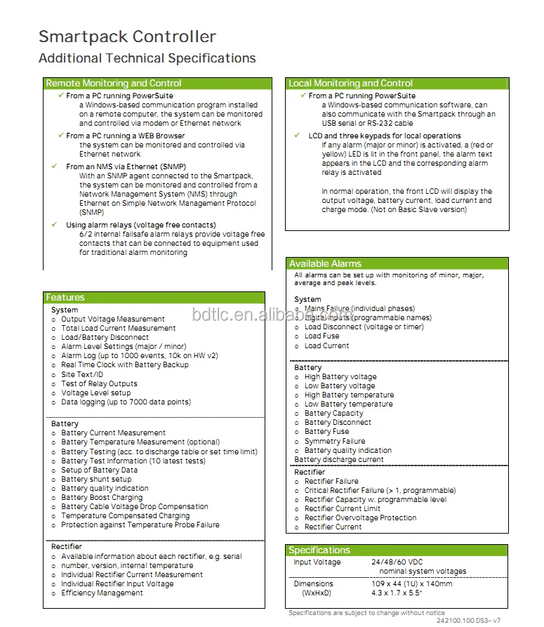 Eltek Smartpack Controller 242100.110 Power Monitoring Module - Buy ...
