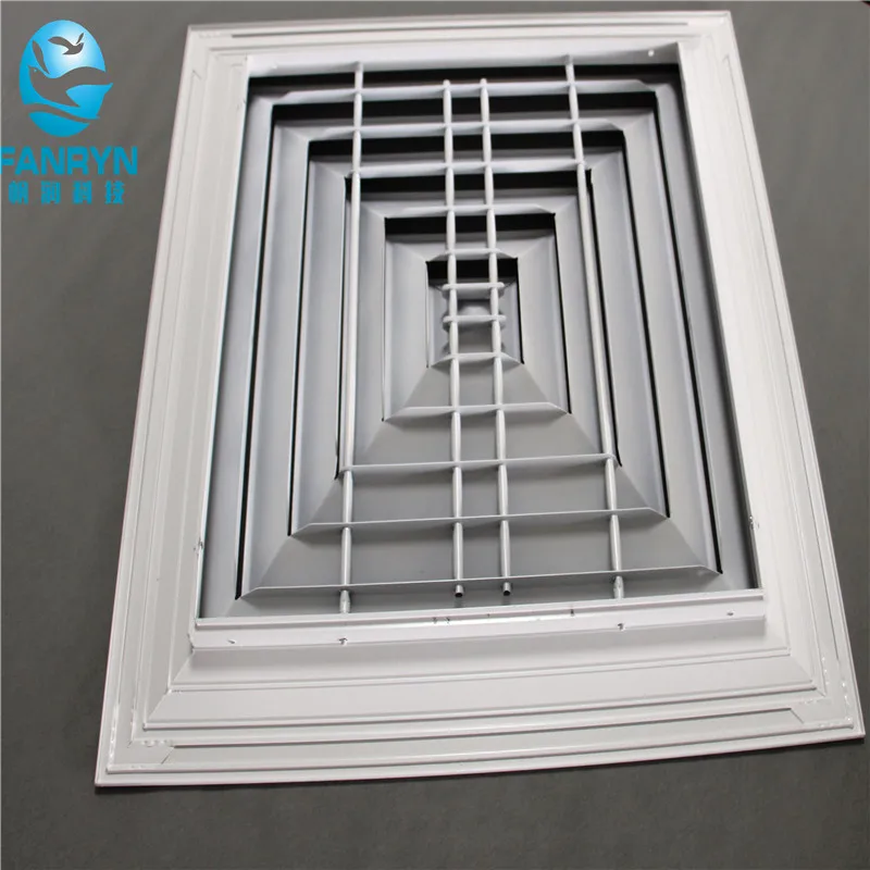 Air Conditioner Intake Adjustable Louvers Duct Shutter With Plenum Box ...