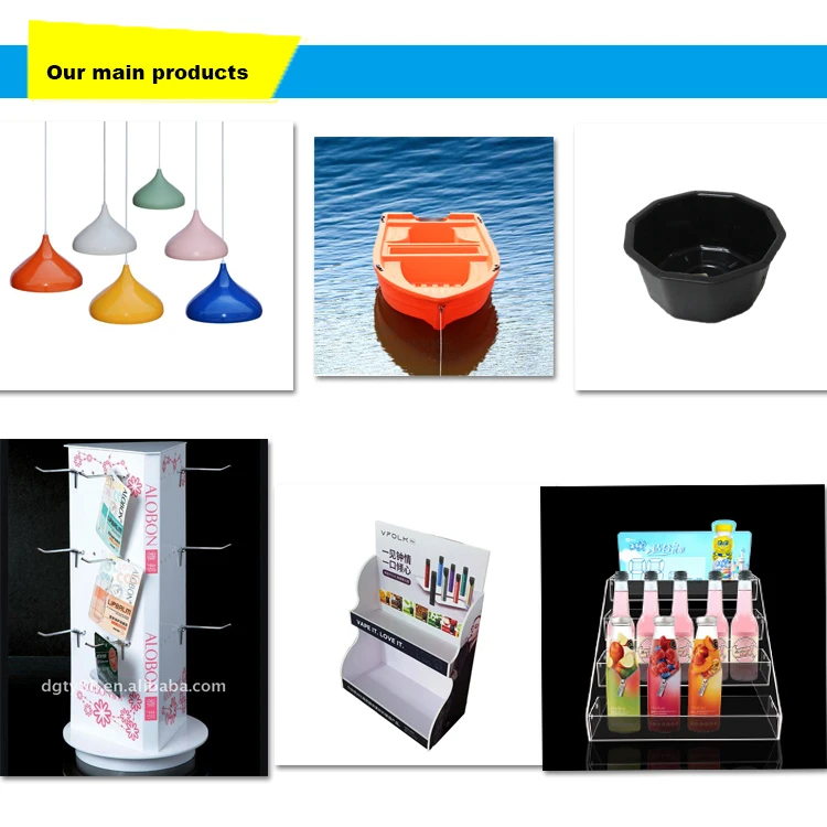 Custom-made Vacuum Molded Plastic Boat Fiberglass Powerboat Hull