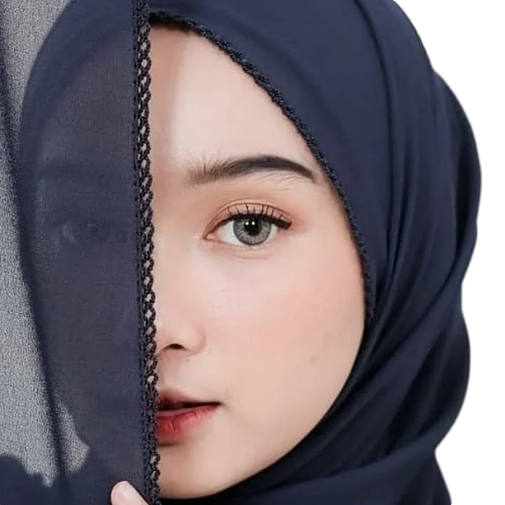 Wholesale Eyelash Stitch Edge Chiffon Hijab Eyelash Shawls Bawal Tudung ...