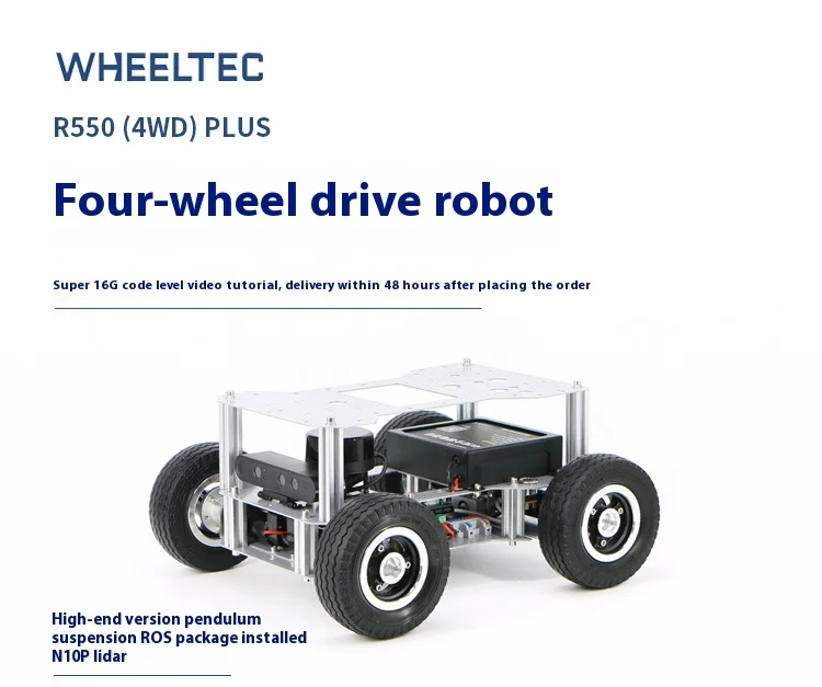 ROS Robot S200 with Four-Wheel Drive and Lidar for Off-road