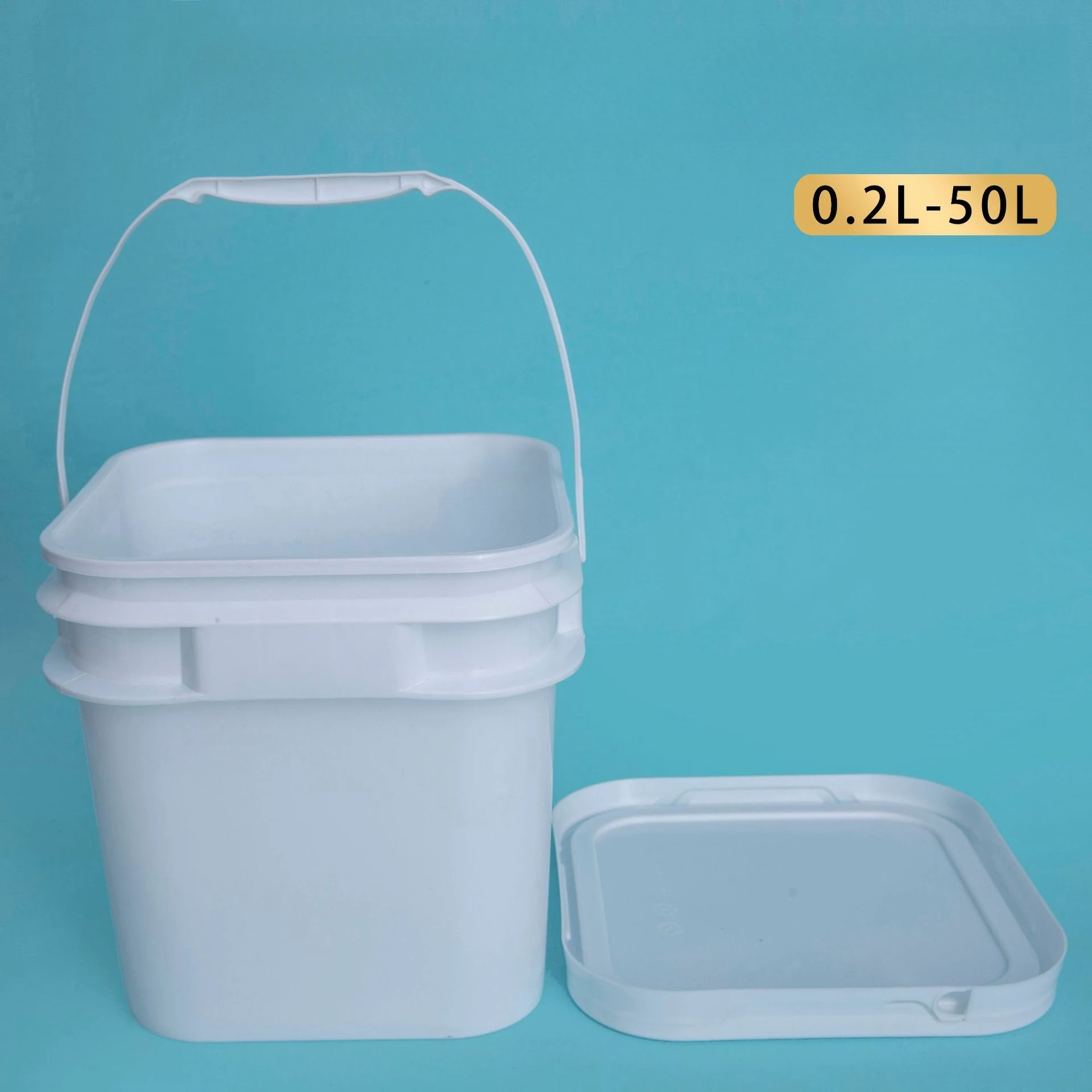 5l Square Plastic Bucket - Rectangular Container For Laundry Detergent ...