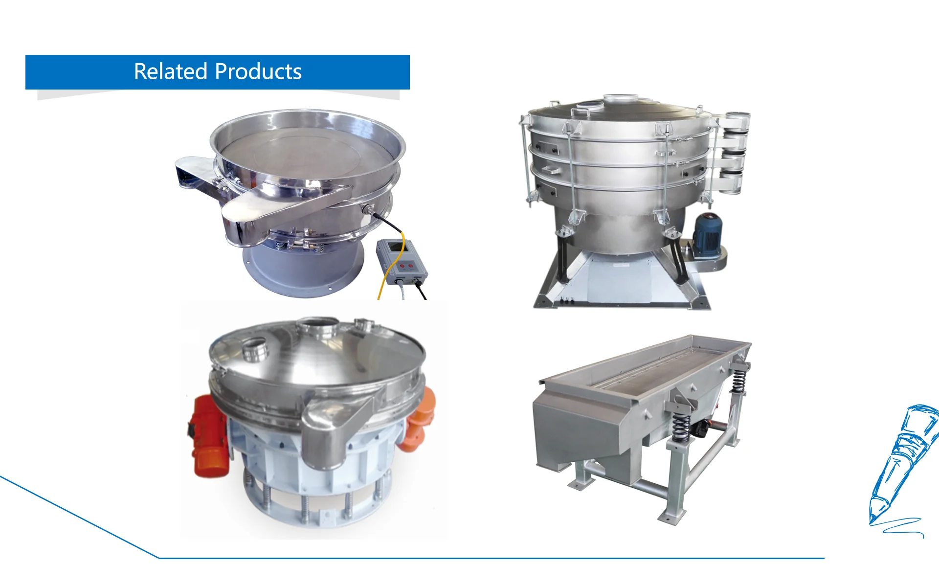 Carbon Steel Wood Chips Sieve Machine Vibrating Screen - Buy Vibratory ...