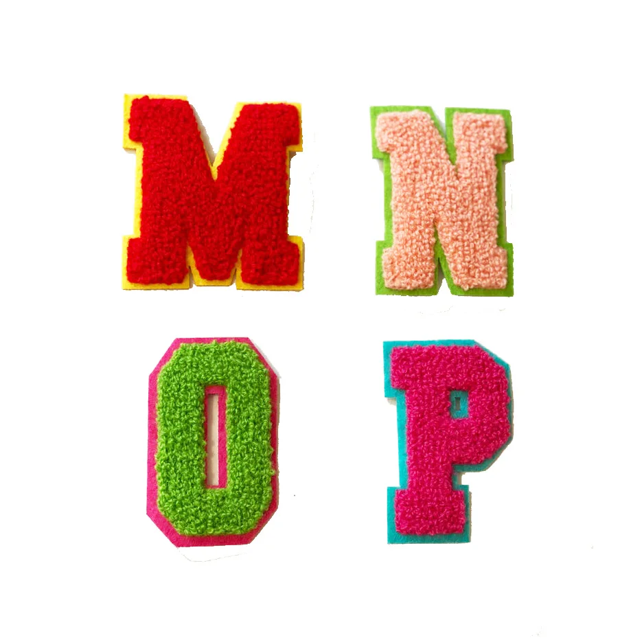 Iron On Letters Chenille Patch / Chenille Letters For Jackets/ The ...