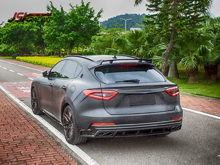 PT STYLE CARBON FIBER MIDDLE SPOILER for 2016-2019 MASERATI LEVANTE ...