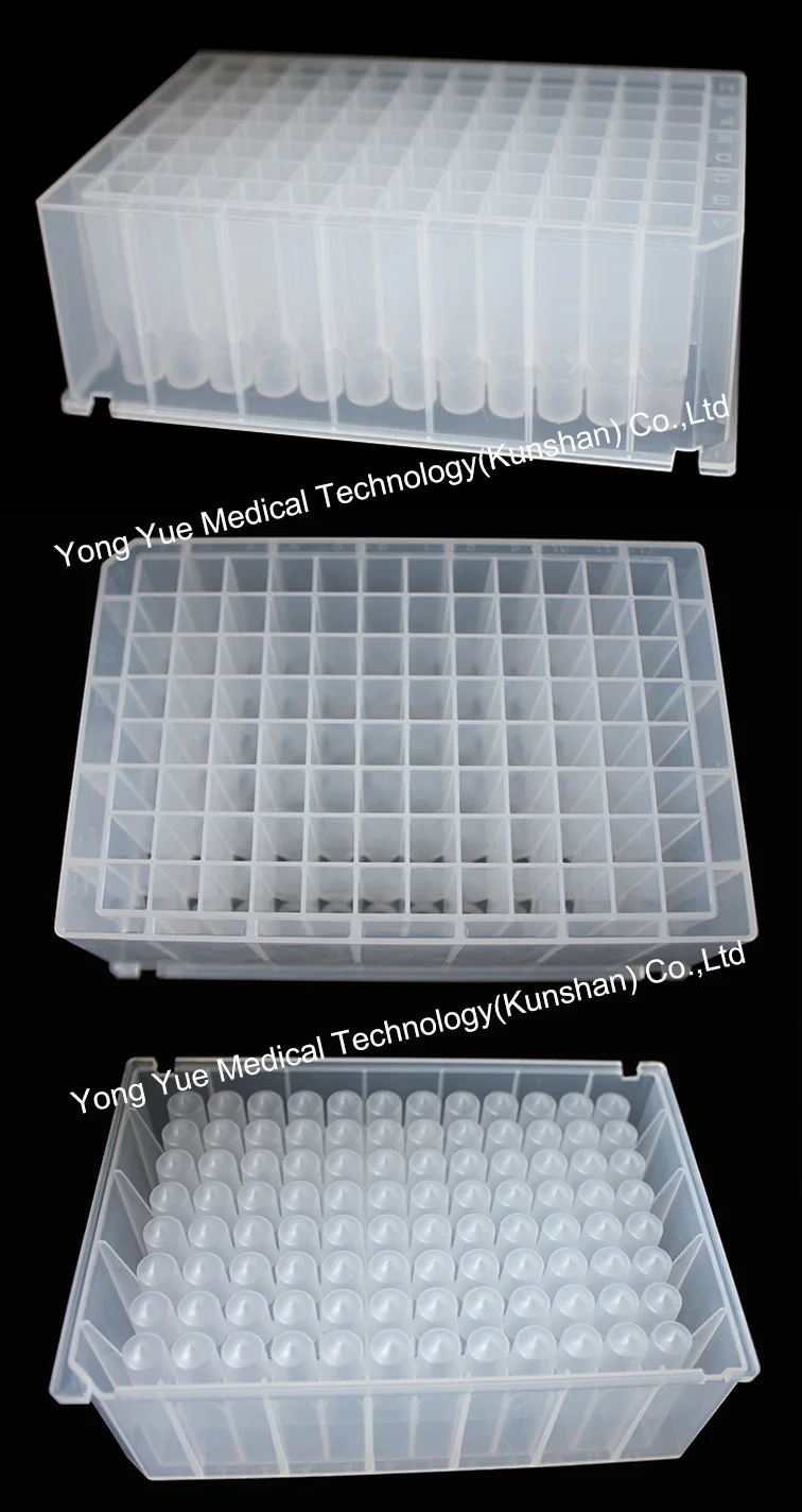Lab Plastic 2.2ml Square Well V Bottom 96 Deep Well Plate - Buy Lab ...