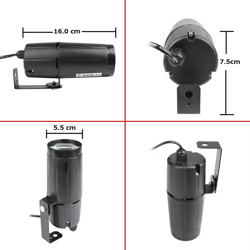 U`king 3w Mini Green Pinspot Light With Single Stand Led Stage Beam ...