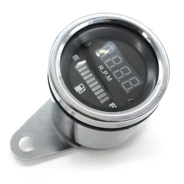 Waterproof Bike Meter Tachometer Rpm Oil Level Motorcycle Fuel Gauge ...