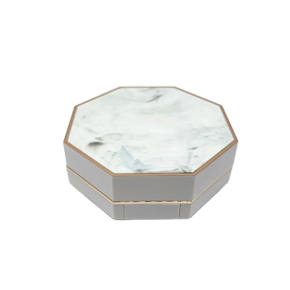 Empty 15 Gram Press Type Double Layer Gold Plastic Compact Case ...