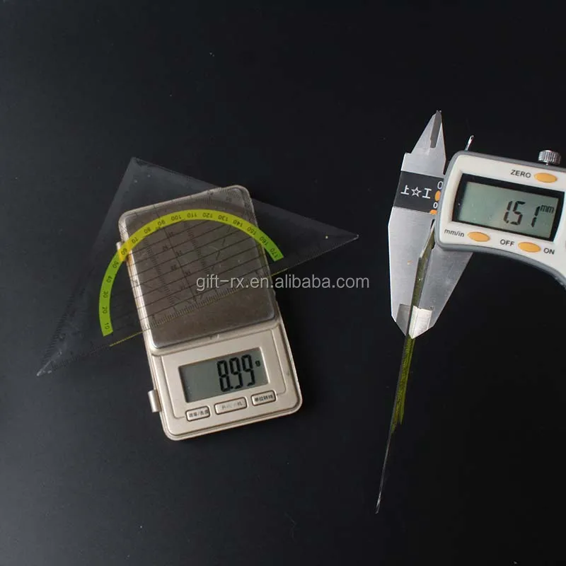 Transparent Plastic Scale Triangle Ruler Set Square