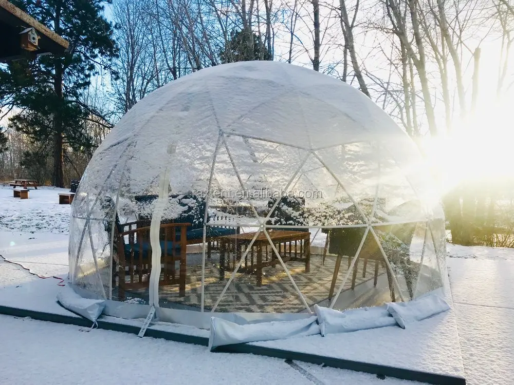 Fiberglass Igloo - Transparent Dome Tent for Winter Glamping