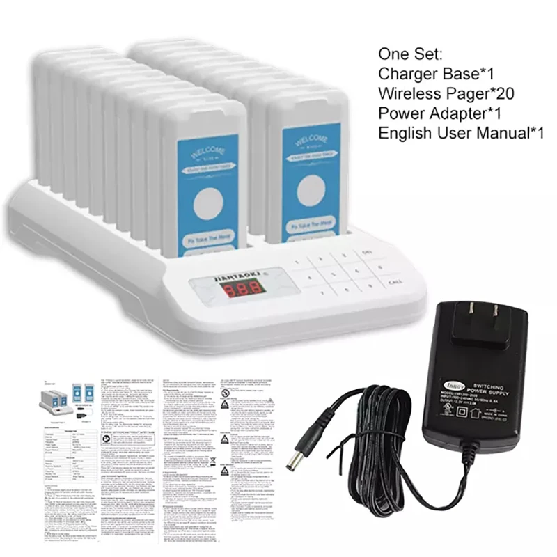 JT-919 Wireless Waterproof Table Buzzer for Restaurants