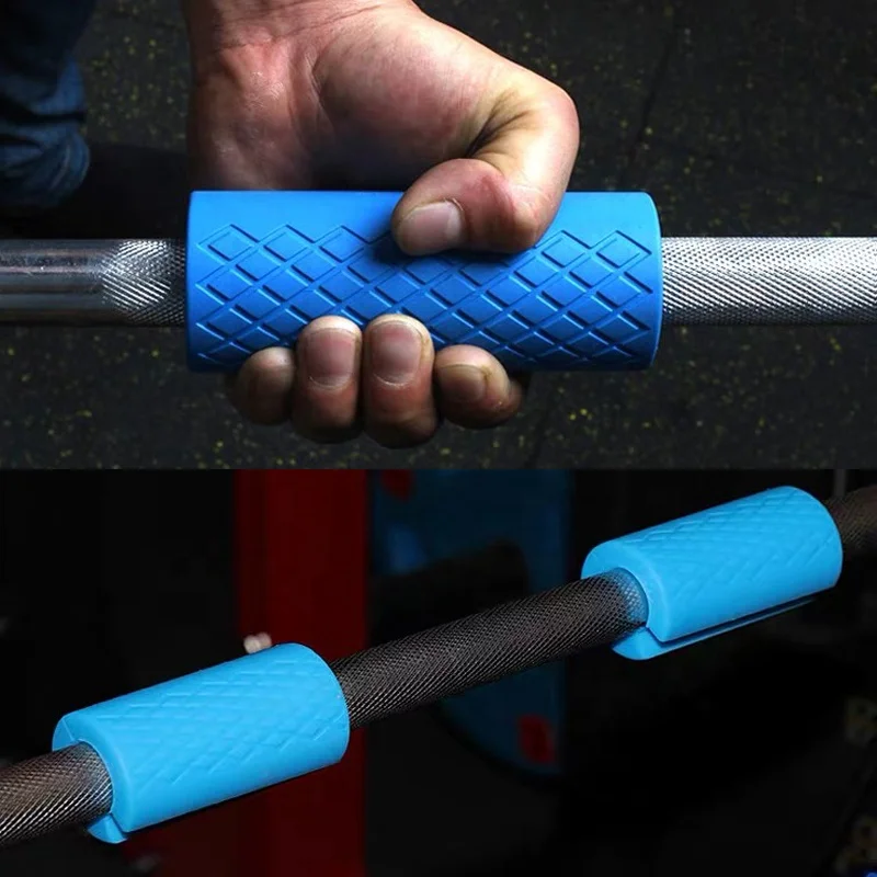 Gym Fitness Dumbbell Silicone Barbell Fat Handles Thick Barbell Grips ...