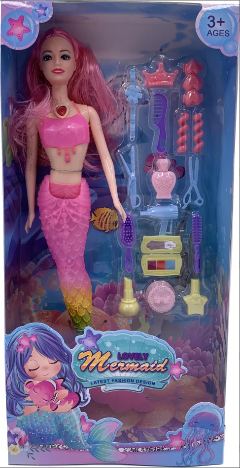 11 Inch Solid Body Dolls Mermaid Dolls With Light Music Toys For Girl ...