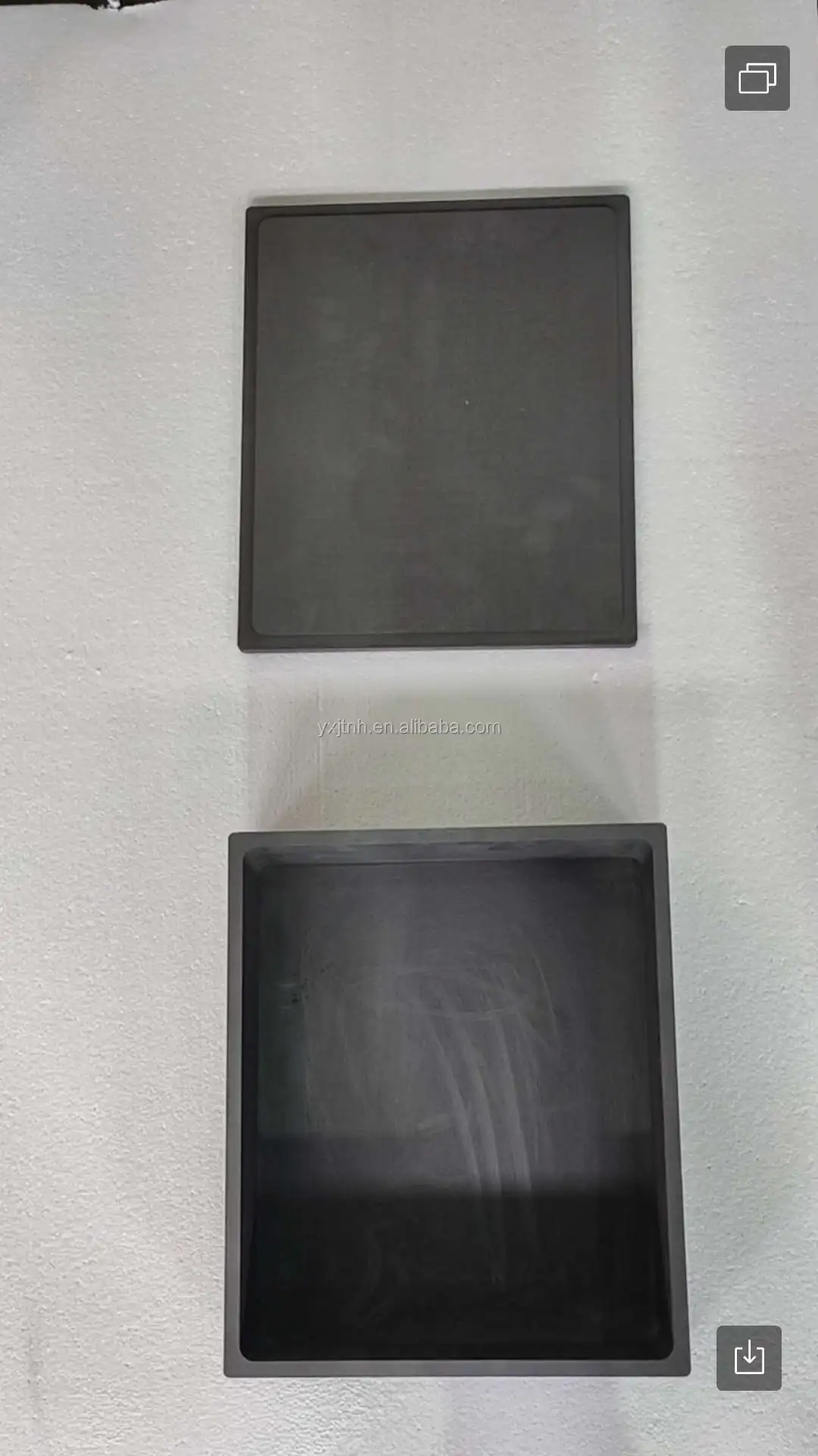 High Pure Square Refractory Graphite Sagger For N2 Firing - Buy ...