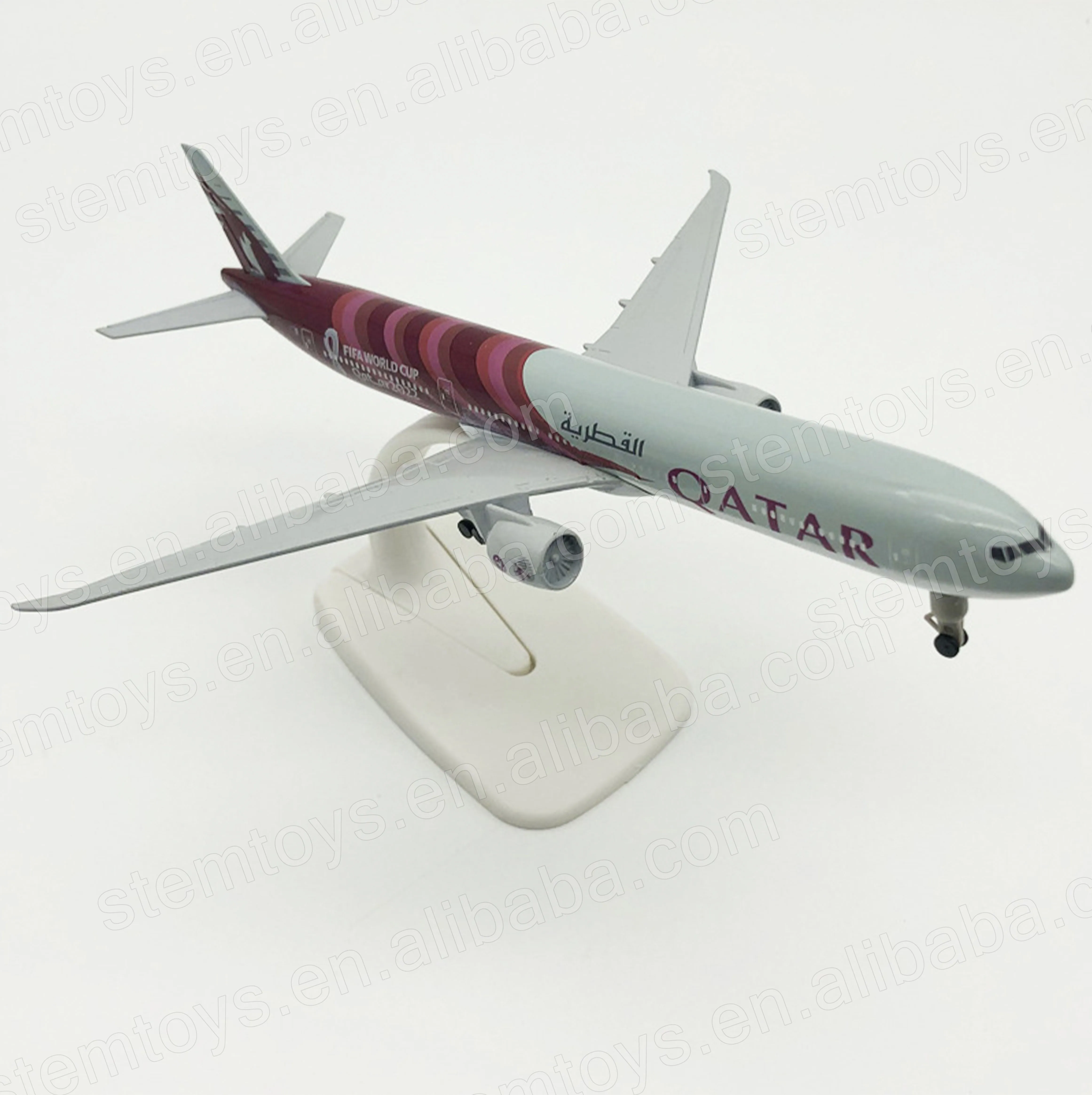 20CM Qatar Airways B777-300ER Desk Model Diecast Aircraft Plane ...