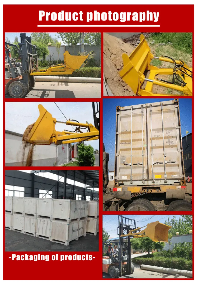 Forklift Rotator Bucket/forklift Attachment/forklift Bin Tipper Bucket ...