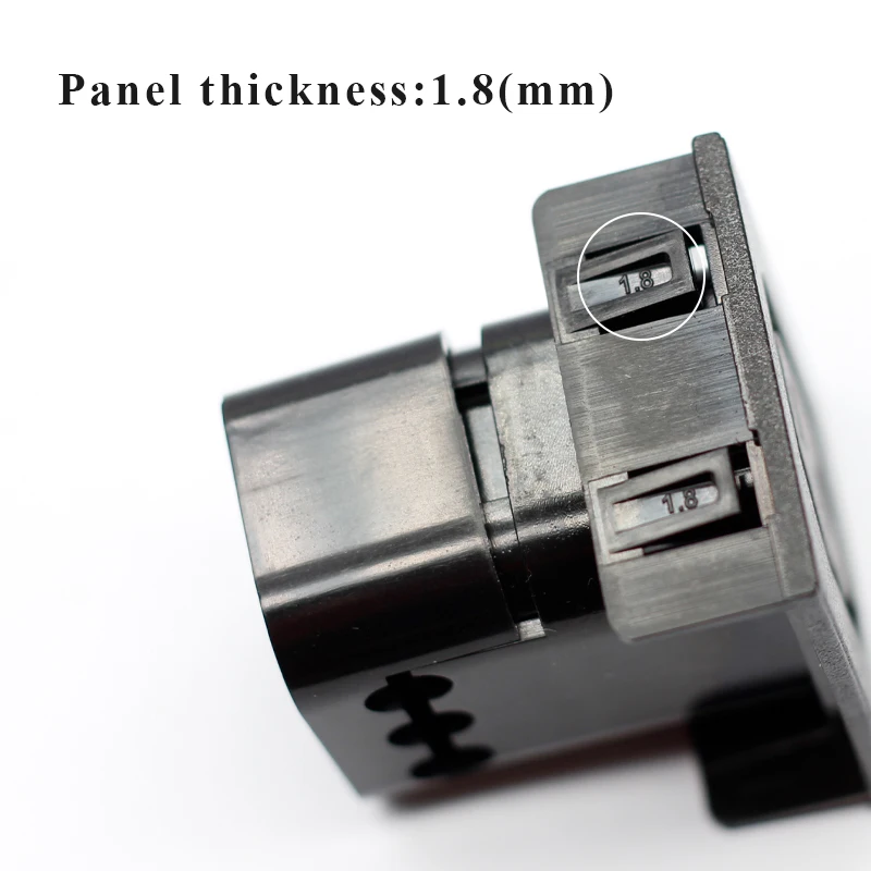 Pierce Type 15a 10a Iec 320 C13 Panel Mount Female Connector Locking ...