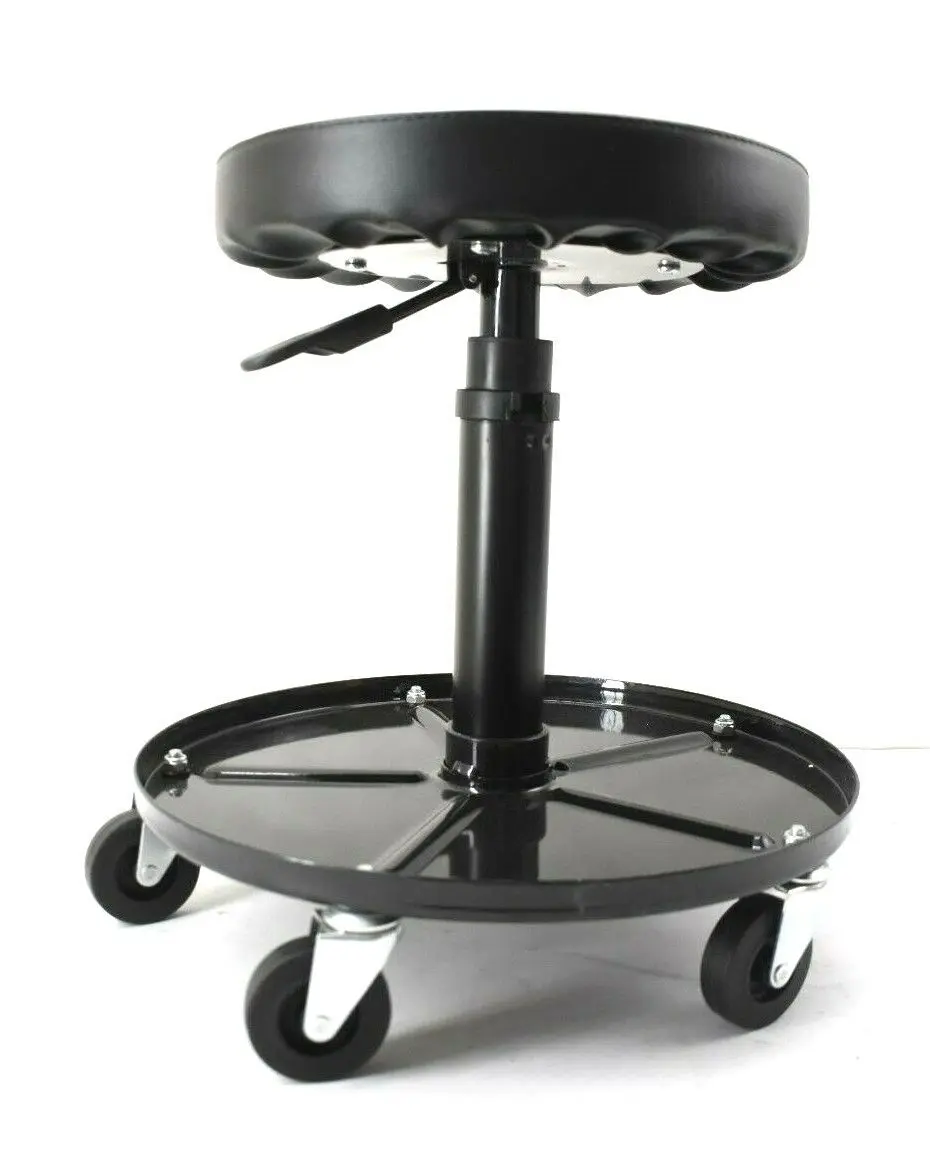 Roller Seat Mechanic Seat Tool Cart Roller Swivel 15 Inch Lift Creeper ...