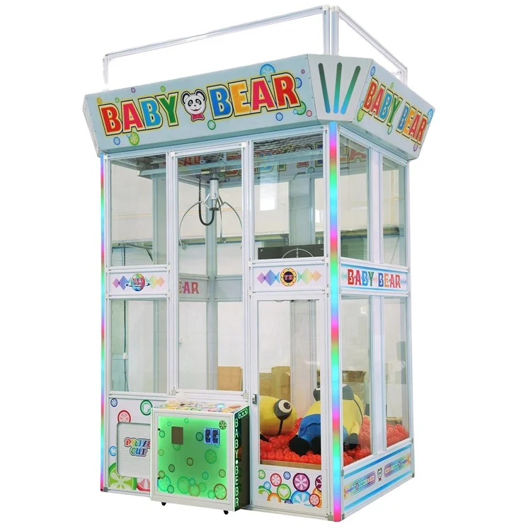 Coin Operated Stuffed Plush Toys Crane Claw Machine Jumbo Prize Toy ...