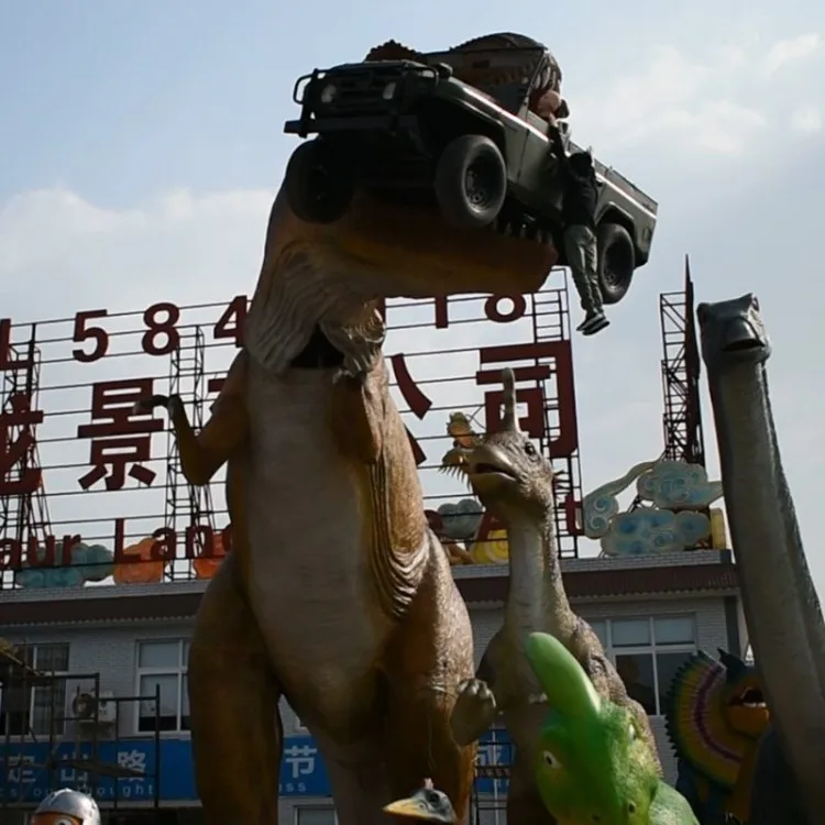 Jurassic Dinosaurs Animatronic Model Fiberglass Resin Metal Steel ...