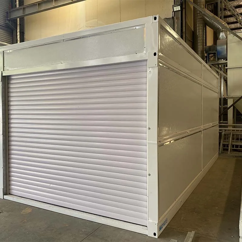 Foldable Garage Storage Warehouse with Roll Door for Mobile Sites
