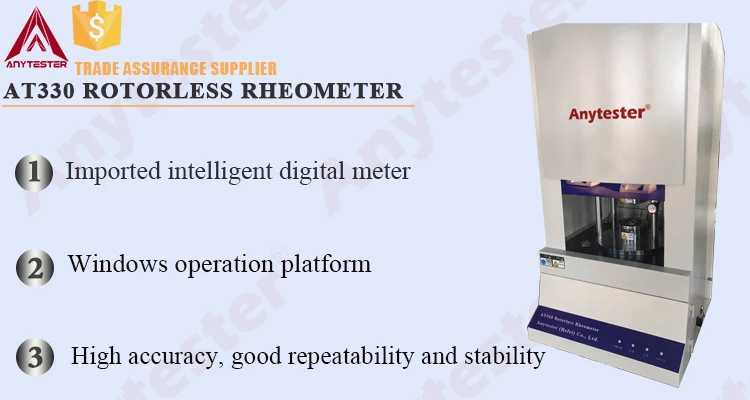 Astm D5289 Laboratory Rubber Rotorless Rheometer With Touch Screen ...