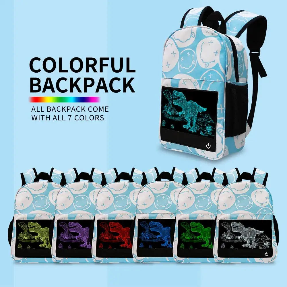 3d Nightlight Backpack For Kids Led Backpack Personalized Lightweight ...
