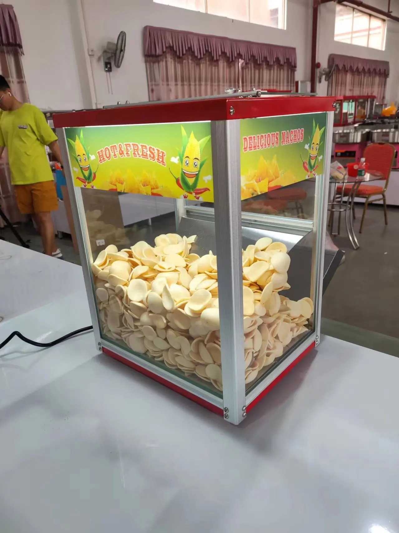 Commercial Chips Warmer Electric showcase Fried Chicken Chips Fast Food ...