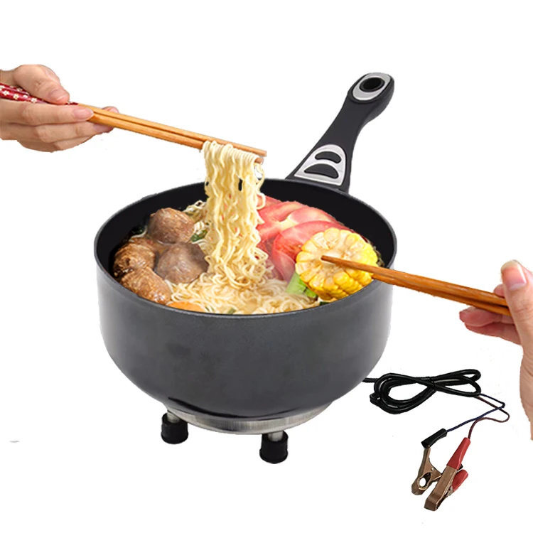 12v Dc Solar Saucepan Non-stick Coating Pan Powered With Battery ...