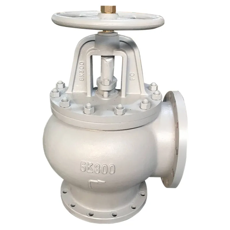 Marine Valve Manual Cast Iron Angle Stop Globe Valves 90-degree 5K JIS ...