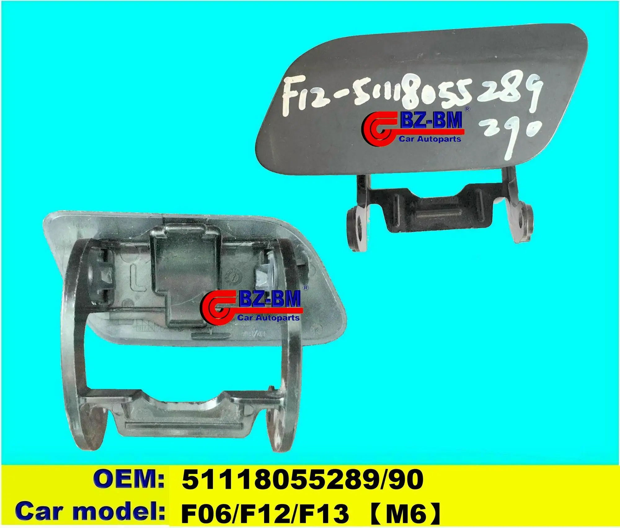 Headlight Washer Cover For Bmw F12 F13 640i 650i 51118052711 ...