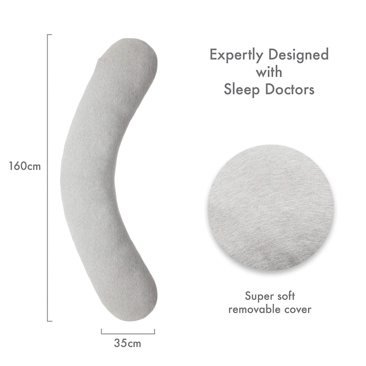 Premium Shredded Memory Foam Crumb Filling Bamboo Pregnancy Pillow With ...