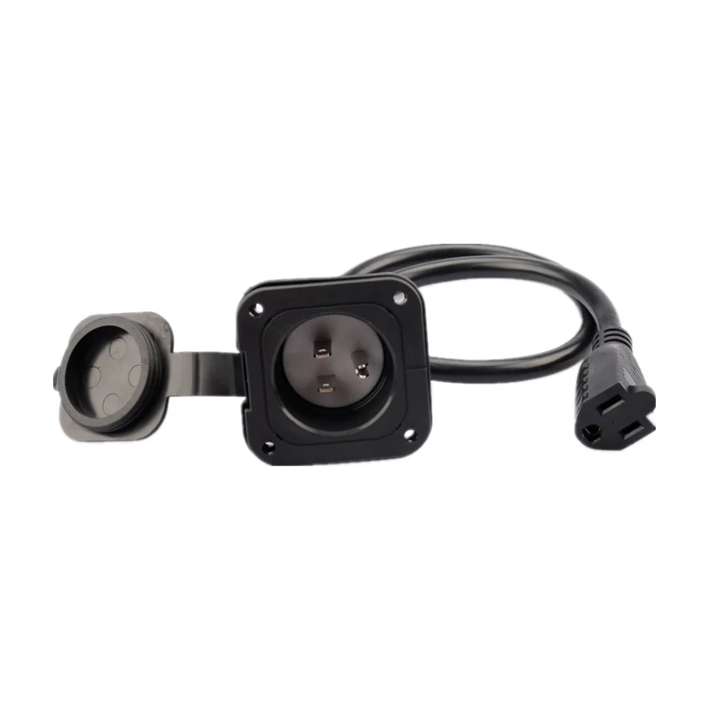 15 Amp Power Inlet Socket Ac Power Receptacle Ac Port Plug Waterproof ...