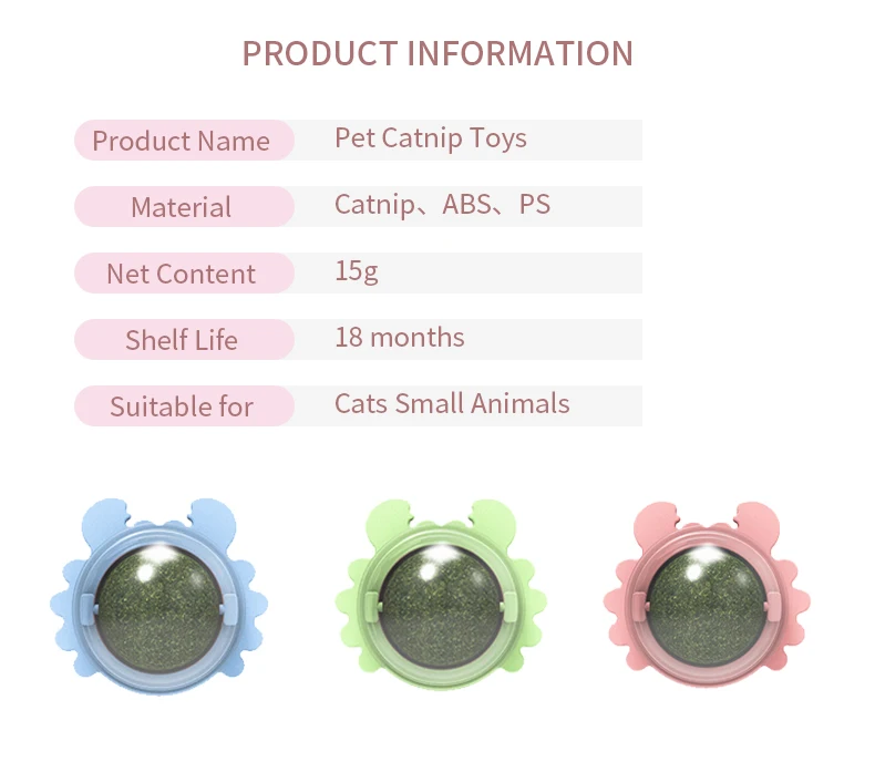 Tik Tok Top Ranking Pet Toy Kitten Cat Mint Toy,Funny Rotation Ball ...