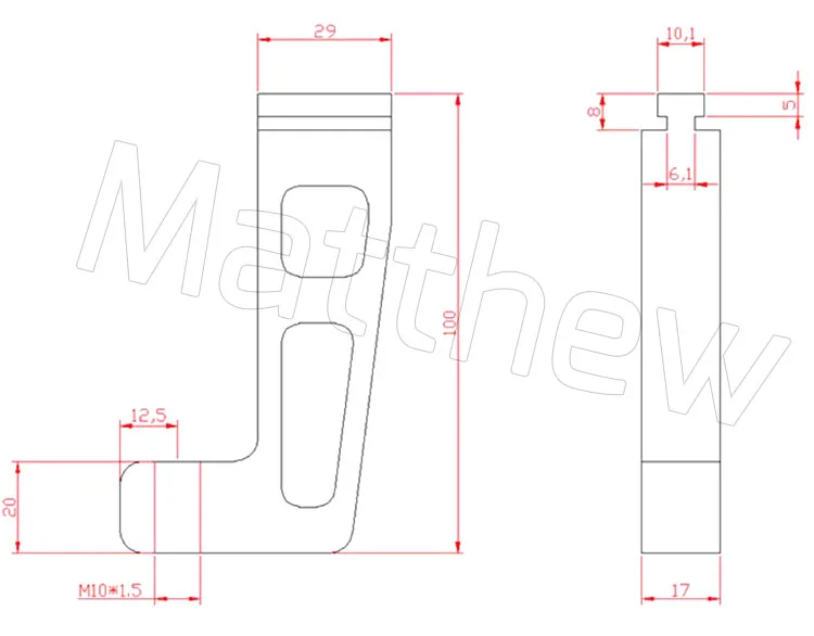 Aluminum C Type Router Table Track End Clamp For Woodworking 45mm And aluminum-c-type-router-table-track-end-clamp-for-woodworking-45mm-and