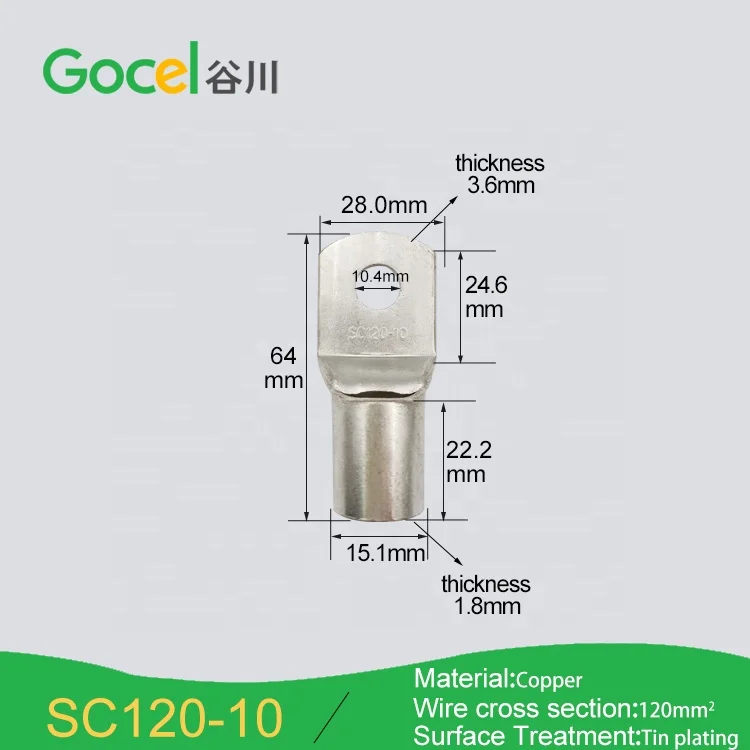 Terminales de Cable Serie SC120-10 SC, Conectores de Cable, Terminales ...