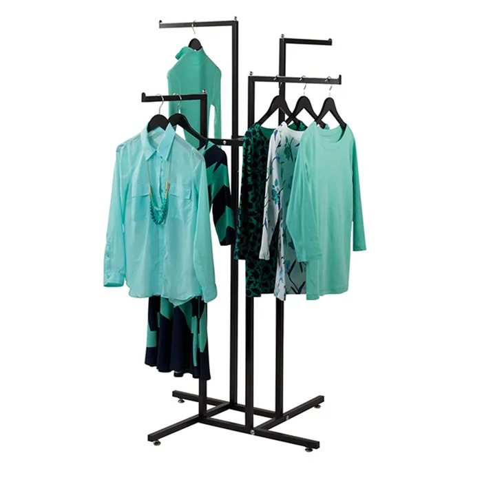 4 Way Clothing Display Rack - Versatile & Durable Solutions