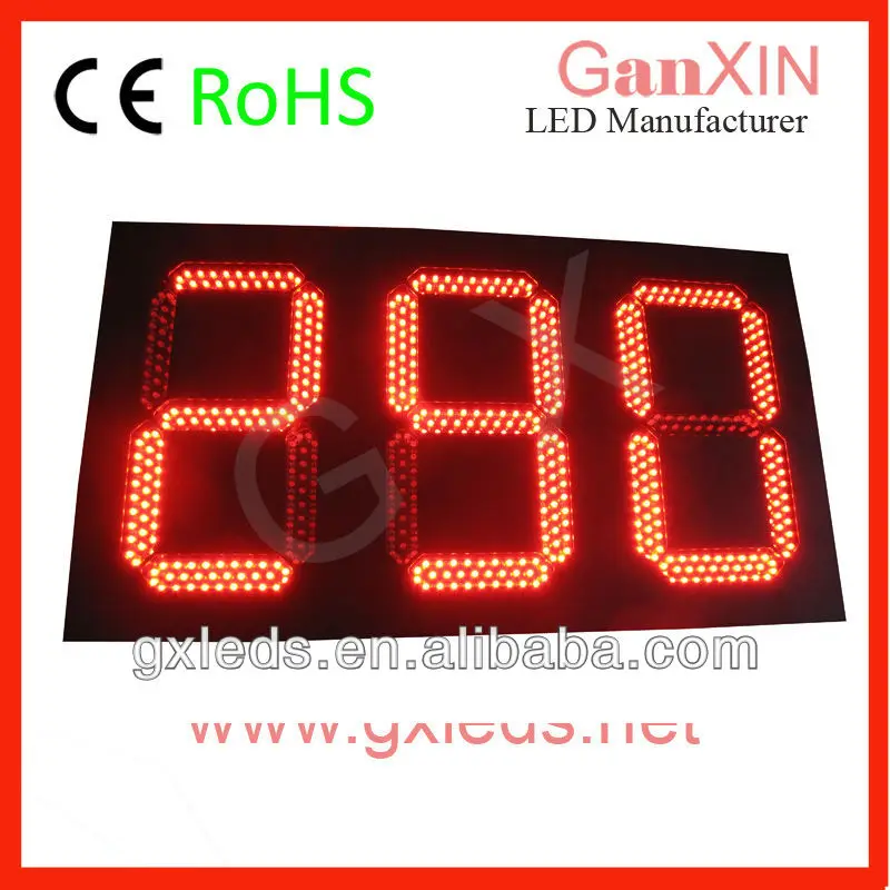 Outdoor 12 Inch 7 Segment LED Display - Counting Clocks
