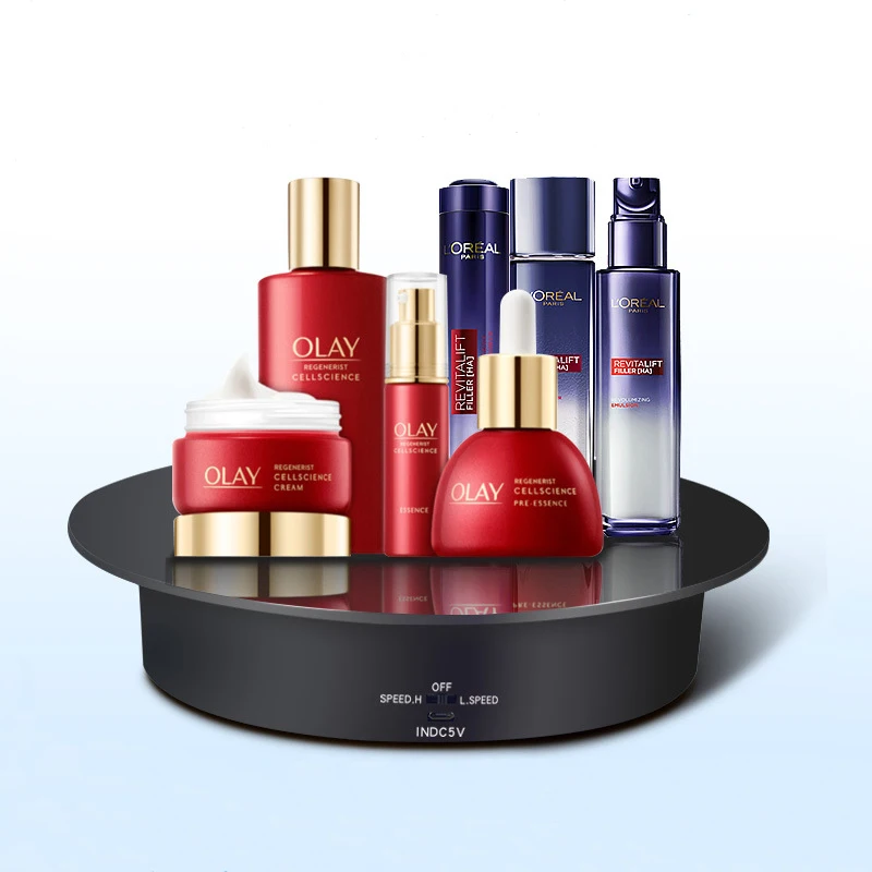 ABS Material Electric Rotating Turntable Display Stand Showcase Display ...